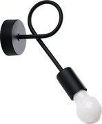 Sollux Lighting Nástěnné svítidlo LEVAR černé