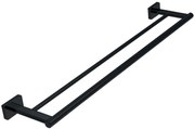 Novaservis Ferro Greta - Držák ručníků, délka 60 cm, černá matná AGR10BL