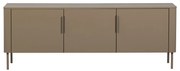 Taupe TV stolek z borovicového dřeva 154x56x44 cm Gunnar – WOOOD