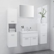 Set koupelnového nábytku bílý kompozitní dřevo 3071090