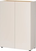 Krémová skříňka v dekoru dubu 74x105x33 cm Alviano – Germania