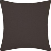 Bavlněný povlak na polštář jednobarevný - tmavě hnědý Velikost: 50 x 70