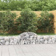 Klenutý gabionový koš 200 x 30 x 40/60 cm pozinkované železo 153482
