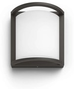 Philips myGarden - Nástěnné venkovní LED svítidlo 19x19 cm, 2700 K, 12 W, antracit 915005554401