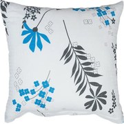 DADKA Povlak na polštář krep Agáta denim na bílém Rozměr 50x70