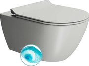 GSI GSI, PURA závěsná WC mísa, Swirlflush, 36x55cm, Cenere dual-mat, 881517