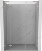 Mexen Lunar L, levé otočné sprchové dveře 120 cm, 8mm čiré sklo, ocelový profil, 834SL-120-050-97-00-L