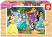 Puzzle educa dřevěné puzzle disney princezny 100 dílků
