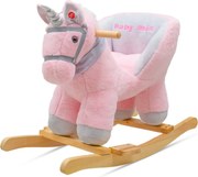 BABY MIX Houpací hračka s melodií Unicorn pink Baby Mix