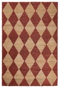 Ručně tkaný koberec s příměsí juty v terakotové barvě 120x170 cm Effie Diamond – Flair Rugs