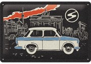 Postershop Plechová cedule: Trabant (Berlin Black) - 30x20 cm