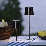 Brilliant G40939/76 Stolní AKU lampa XAANA černý chrom USB-C , CCT