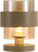 Searchlight 82437-1SA Stolní lampa ROYAL jantarové sklo