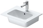 Duravit ME by Starck - Nábytkové umyvadlo 53x43 cm, 1 otvor pro baterii, s WonderGliss, bílá 23365300001