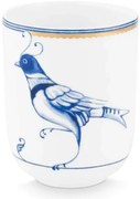 Pip Studio The Blue Bird hrnek bez ucha 250ml, bílo-modrý