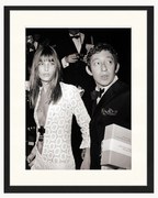 Zarámovaná fotografie Serge Gainsbourg & Jane Birkin