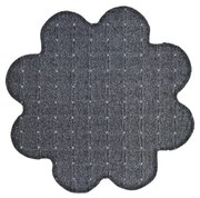Vopi, Kusový koberec Udinese šedý kytka, 120x120 kytka, šedá, chodba / předsíň