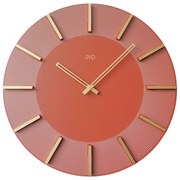 JVD Obrovské růžové velké designové hodiny JVD HC502.1
