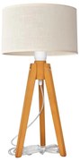Stolní lampa ALBA 1xE27/15W/230V krémová/dub