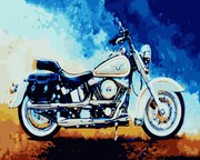Malování podle čísel s rámem "Motocykl" 50x40cm