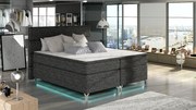 Eltap Čalouněná postel Amadeo s LED osvětlením Materiál a barva potahu: Berlin 02 - tmavě šedá, Rozměr: 140x200