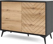 PSK Komoda DARA, Dub Evoke/Černá 104 cm