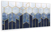 Klarstein Wonderwall Air Art Smart, infračervený ohřívač, 120 x 60 cm, 700 W, modrá čára