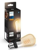 LED Stmívatelná žárovka Philips Hue WHITE FILAMENT ST64 E27/7W/230V 2100K