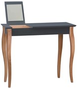 Grafitově šedý toaletní stolek se zrcadlem Ragaba Dressing Table, délka 105 cm