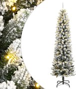 vidaXL Umělý vánoční stromek se 150 LED a sněhem 150 cm [3315769]