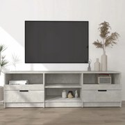 Fionshop 263603326 Tv skříňka betonově šedá 150 x 33,5 x 45 cm kompozitní