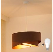 Brilagi - LED Lustr na lanku LYRA 1xE27/15W/230V hnědá/zlatá