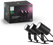 Zahradní osvětlení philips hue white and color ambiance lily base kit 17414/30/p7