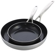 GreenPan Sada 2 nerezových pánví s keramickým nepřilnavým povrchem, Geneva, Ø 20 a 28 cm CC004783-001