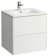 Laufen Pro S - Skříňka s umyvadlem, 59x60x49 cm, 2 zásuvky, lesklá bílá H8649602611041