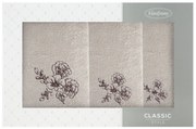 FROTÉ RUČNÍK MELANI SADA 1KS 30X50CM, 1KS 50X90CM, 1KS 70X140CM BÉŽOVÁ