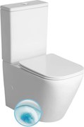 Sapho - WC kombi Imala, Vortex Rimless, vario odpad, bílá PC107V