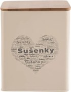 Plechová dóza SRDCE na sušenky