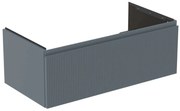 Ideal Standard Finesse - Umyvadlová skříňka, 100x51x37 cm, 1 zásuvka, Ribbed Matt ashblue E3393UQ