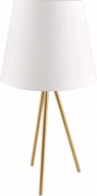 Stolní lampa Elena bílo-zlatá 1xE27 Goldlux