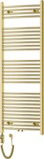 Mexen Ares, elektrické topné těleso 1500x600 mm + topná tyč 600 W, zlatá lesklá, W102-1500-600-2600-50