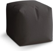 Sablio Taburet Cube Charcoal - 50x50x50 cm