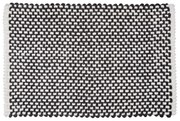 Černobílá textilní koupelnová předložka 50x80 cm Covelo – Wenko