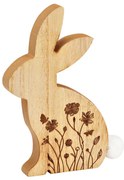 Velikonoční dřevěný zajíc FLORAL BUNNY 18 cm