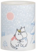 LED svíčka Moomin Let it snow 10cm