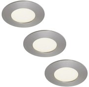 Briloner 7103432-SADA 3xLED Koup podhl svítidlo 3xLED/4,9W/230V IP44 matný chrom