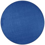 Hanse Home, Kusový koberec Nasty 101153 Blau kruh, 133x133 (průměr) kruh, modrá, chodba / předsíň