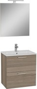 Koupelnová sestava s umyvadlem zrcadlem a osvětlením VitrA Mia 59x61x39,5 cm cordoba MIASET60C