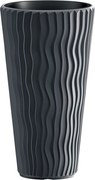 Prosperplast Květináč s vložkou Sandy Slim (Š 39 x V 71 x H 39 cm, antracitová)