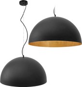 Toolight - Stropní lampa závěsná kovová miska 50cm 1xE27, černá, OSW-05011